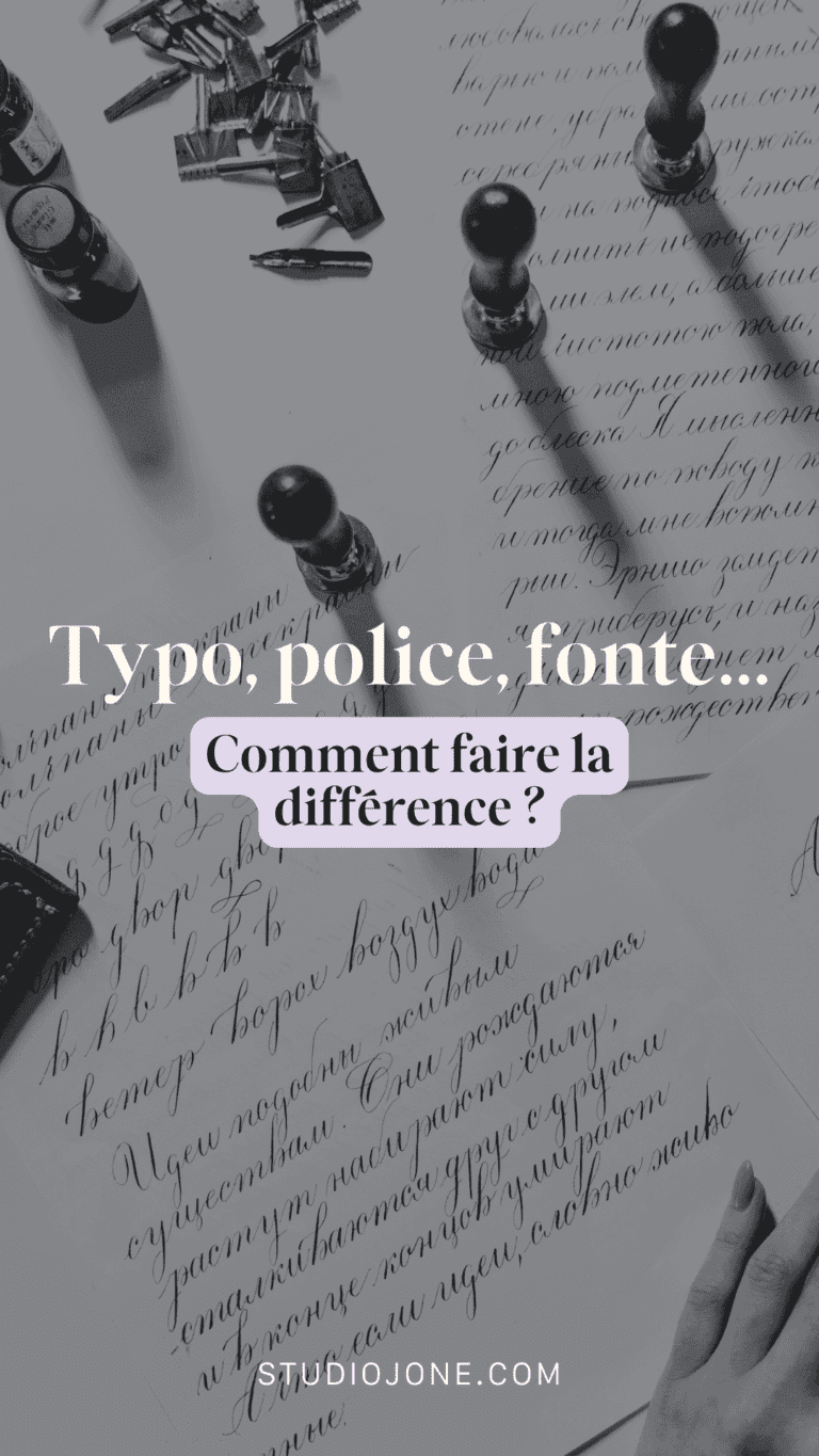 Quelles sont les différences entre typo, police et fonte